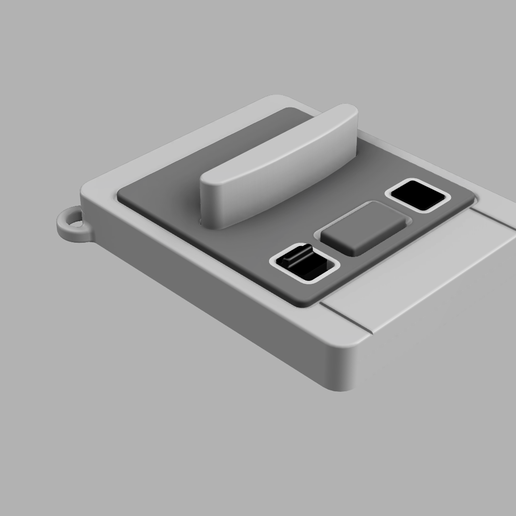 STL file Retro SNES Console Clicker inc Keyring 🗝️ (3MF)・3D printing ...