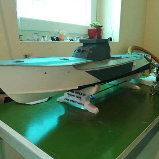 🛥️ Vosper MTB 234 Torpedo Boat Scale Model - Stand (Gift*)・ STL File ...