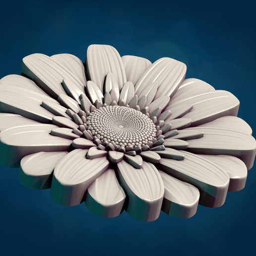 💐 Daisy Gerbera Flower・ 3D File for ・Cults