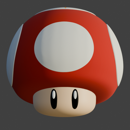 🍄 Super Mushroom / Super Mushroom. Super Mario Bros・Free STL File for ...