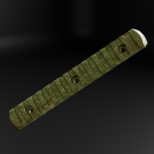 🔫 M-LOK RAIL, 13 SLOTS・ STL File for ・Cults