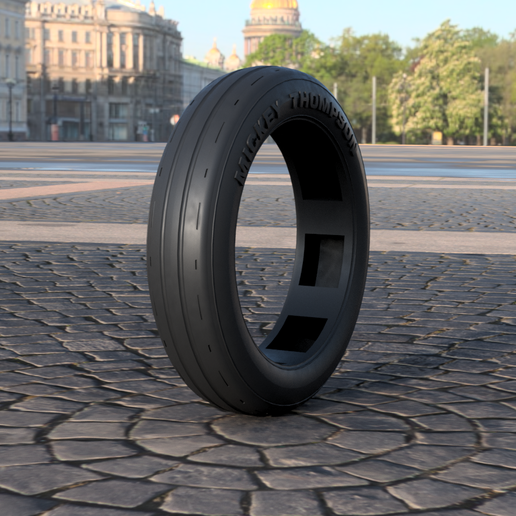 👽 Mickey Thompson ET STreet front runner tyre・ STL File for 3D printing ...