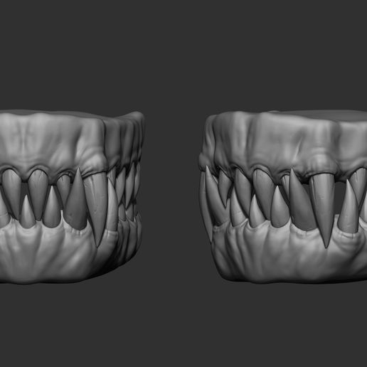 👹 21 Creature + Monster Teeth・ 3D File for ・Cults