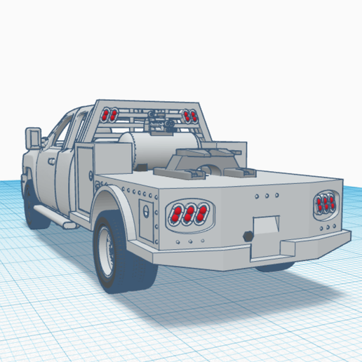 🚚 CHEVY 2500 FLATBED DUALLY TRUCK・ STL File for 3D printing・Cults