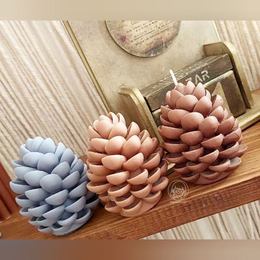 STL file pine candle 3d model stl file 🕯️ ・3D printing design to ...
