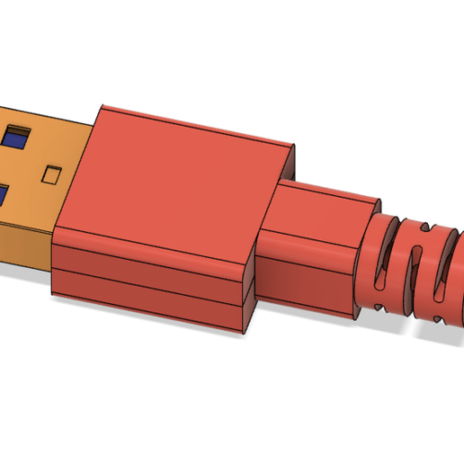 💾 USB Type A Housing Case・Free 3D File for ・Cults