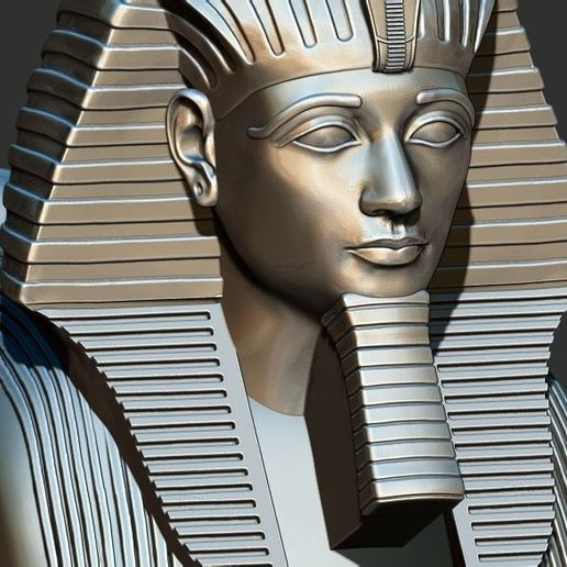 3D file egyptian pharaoh Sphinx of Hatshepsut Statue 3d printable model ...