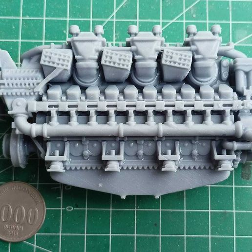 🚗 rolls-royce MTU 20V 1163 M84 marine engine・ STL File for 3D printing ...