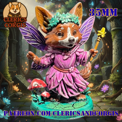 🧚 The Fey Corgi: 35mm Pixie Trickster, Fairy, or Sprite Hero Mini ...