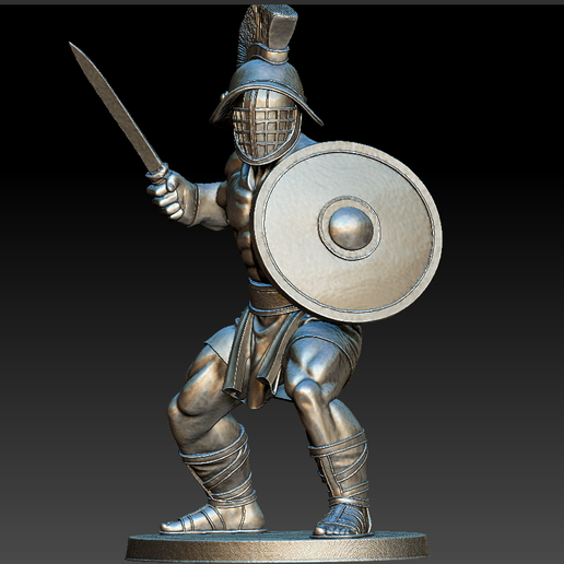 🗡️ Roman Arena Champion – Combat-Ready Gladiator 3D Print・ OBJ File for ...