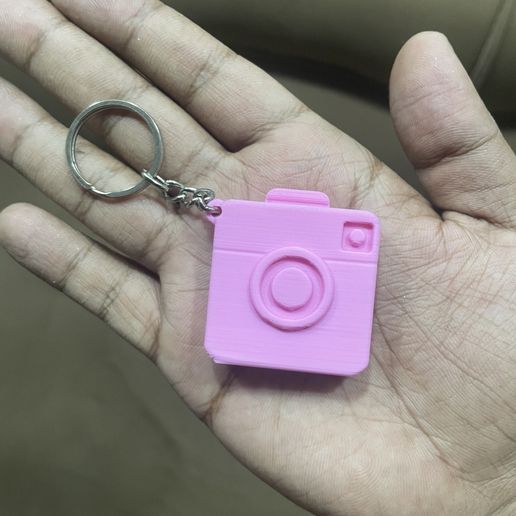 📷 Instagram Camera Keychain・Free STL File for 3D printing・Cults