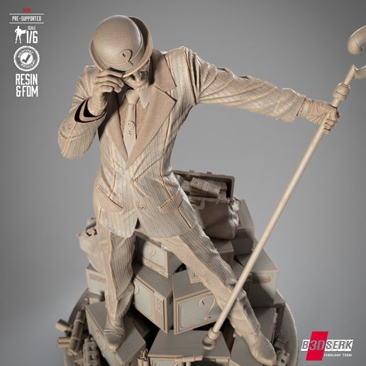 🗿 B3DSERK RIDDLER SCULPTURE READY FOR PRINTING・ 3D File for 3D printing ...