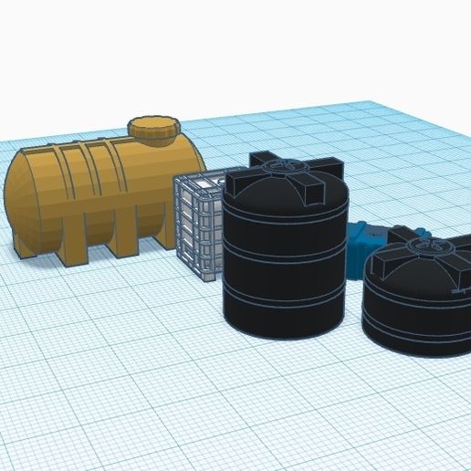Archivo STL Water tank pack H0 scale 1-87 🚰 ・Objeto para impresora 3D para descargar・Cults