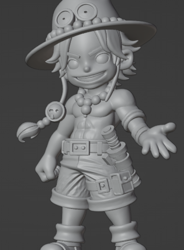 ♠️ Ace chibi - one piece・ 3D File for 3D printing・Cults