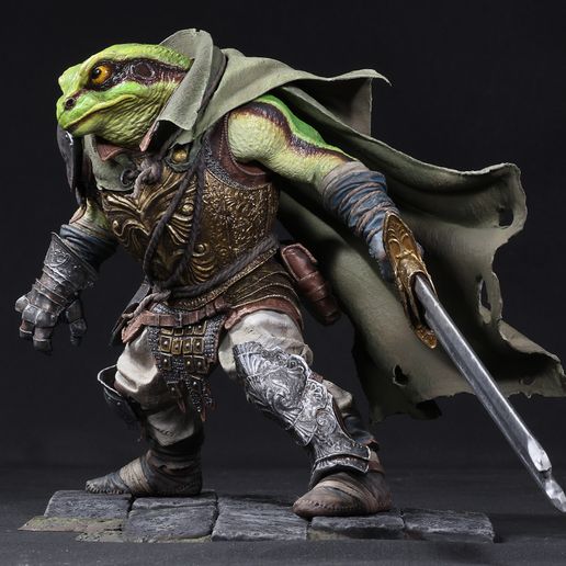 🐸 Frog Knight・ 3D File for 3D printing・Cults