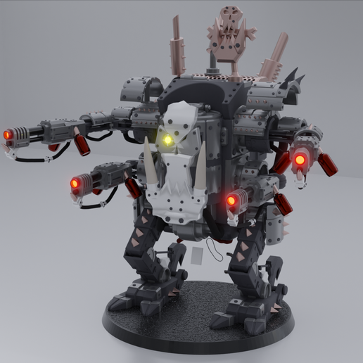 👷 Ork Heavy Support Mech-Builder Kit・ 3D File for 3D printing・Cults