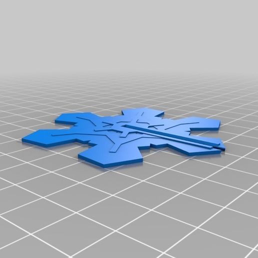 ⭐ Throwing Star Mailable Snowflake Ornament・Kostenlos 3D Datei für ・Cults