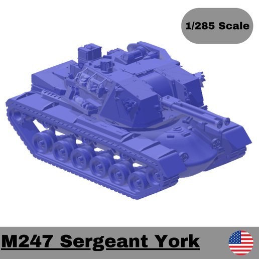 🇺🇸 M247 Sergeant York SPAA・ STL File for 3D printing・Cults