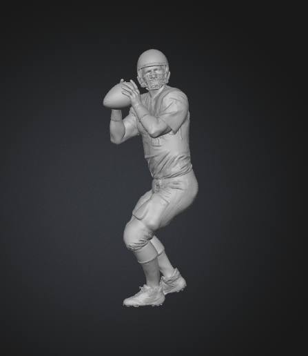 🏈 Football Quaterback・ STL File for 3D printing・Cults