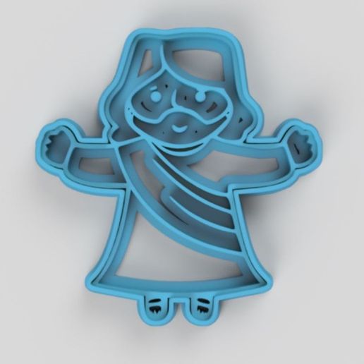 ️ Jesus cookie cutter・ STL File for ・Cults