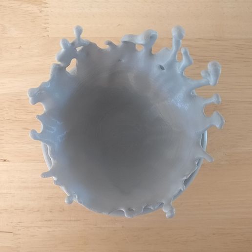 🚰 Water Splash in Bowl・Free STL File for ・Cults