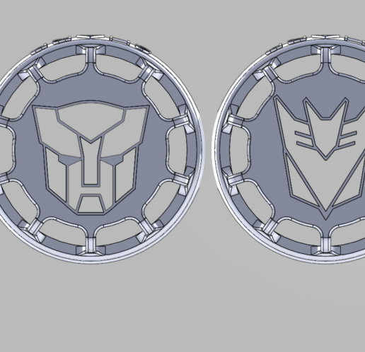🤖 PIAA Light Covers Transformers Symbols・Free 3D File for ・Cults