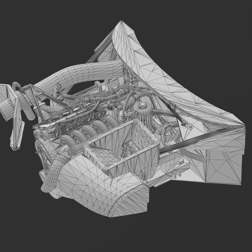 🚗 engine Audi 90 quattro IMSA 1/64・ STL File for 3D printing・Cults