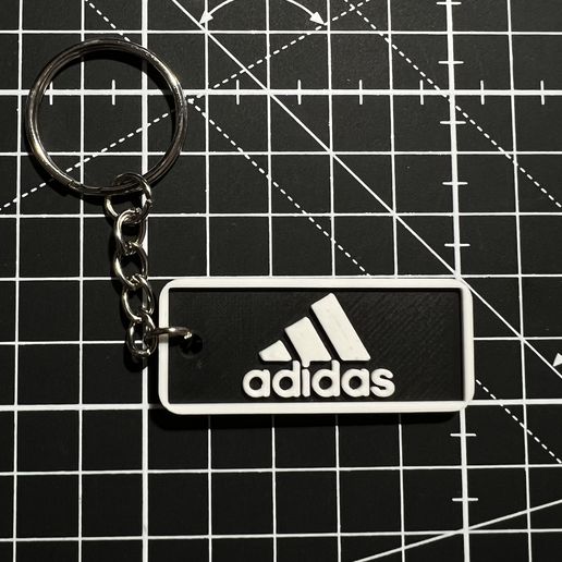 3MF file Adidas Keychain - Logo Multicolor Color Swap 🗝️ ・Model to ...