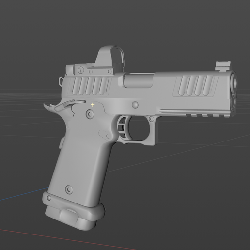 OBJ file American STI USMS SOG pistol digital model material 🔫 ・3D ...