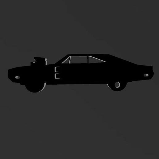 STL file Dodge Charger Fast And Furious key ring 🔑 ・3D printing design ...