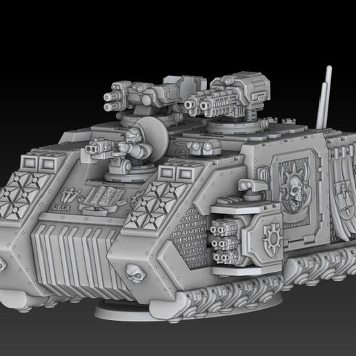 🎲 Silver Wardens Grav Raider Tank/Troop Carrier (presupported)・ 3D File ...