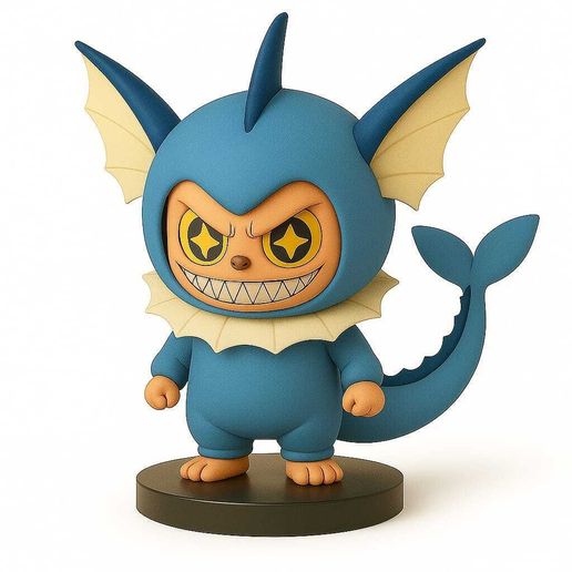 🐉 labubu pokemon vaporeon・Archivo STL para Impresión 3D・Cults