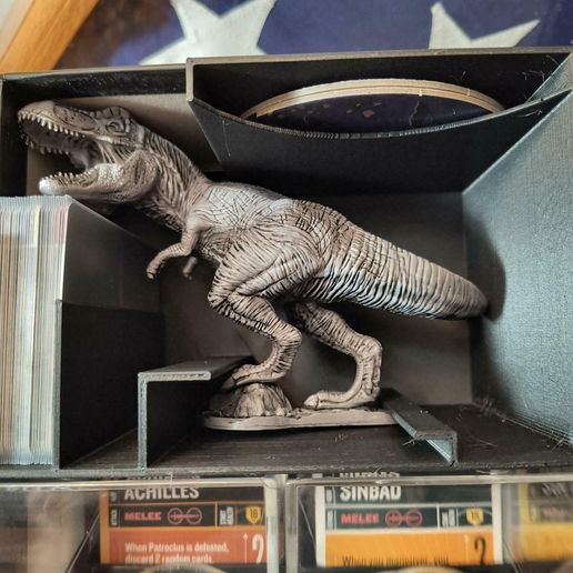 🦖 Unmatched Game Storage Solution for T-Rex - custom box to fit mini in ...