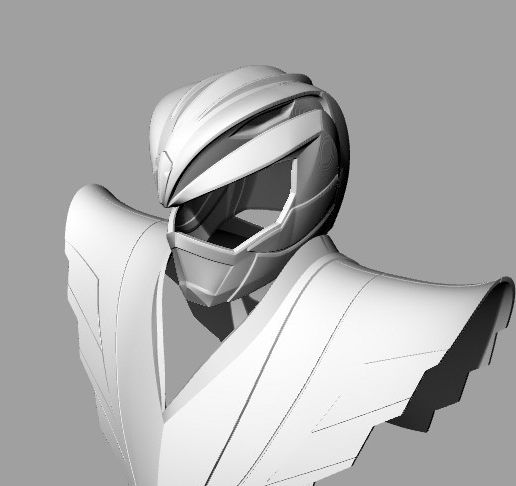 🪖 RYU helmet and chestplate power rangers / street fighter mashup・Free ...