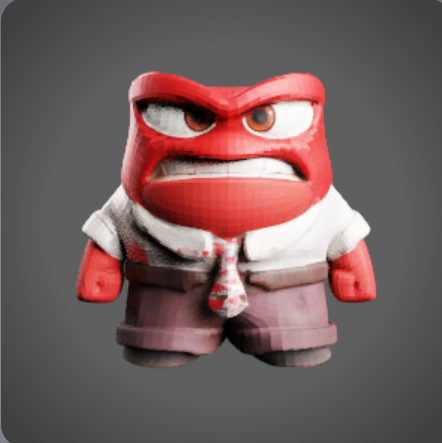 😡 ANGRY PIXAR CHARACTERE INSIDE OUT・ STL File for 3D printing・Cults