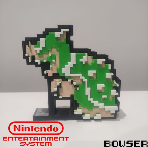 3MF file Bowser 8-bits 🐢 ・3D printing model to download・Cults