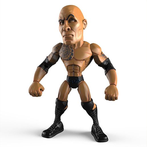 🪨 Игрушка Dwayne The Rock Johnson Low Poly Style WWE・Бесплатный STL для ...