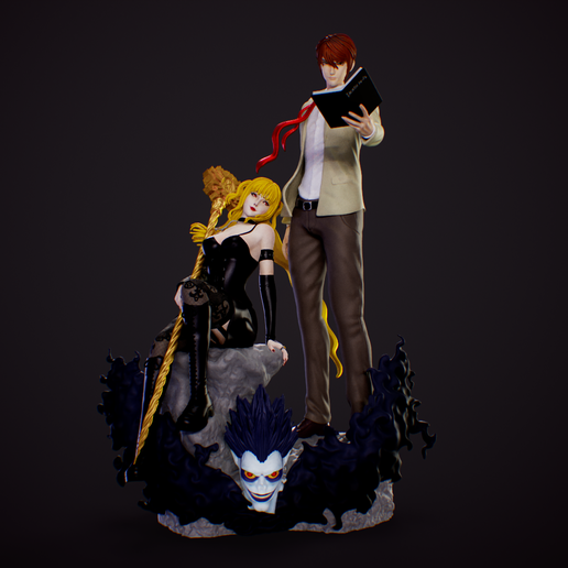 🎨 Light and Misa - Death Note・ 3D File for ・Cults