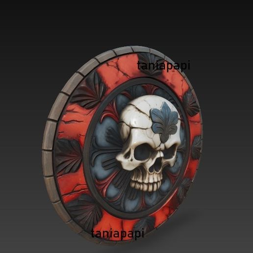 💀 Skull 3d coin・ STL File for 3D printing・Cults