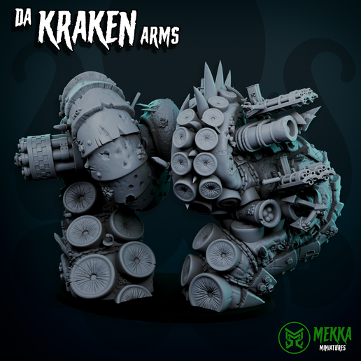 🏴‍☠️ Kraken Arms・ 3D File for 3D printing・Cults