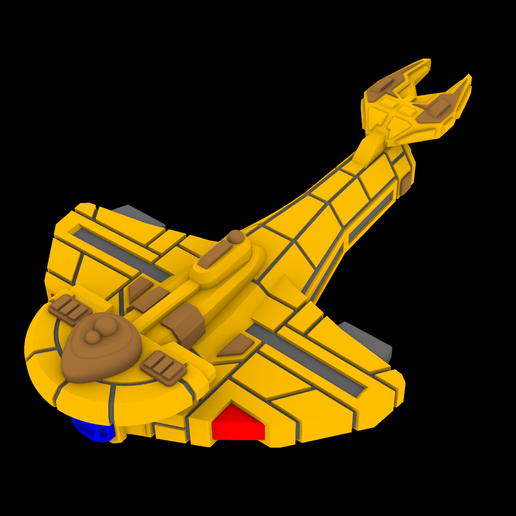 🖖 Cardassian Bel'shan Warship・ STL File for 3D printing・Cults