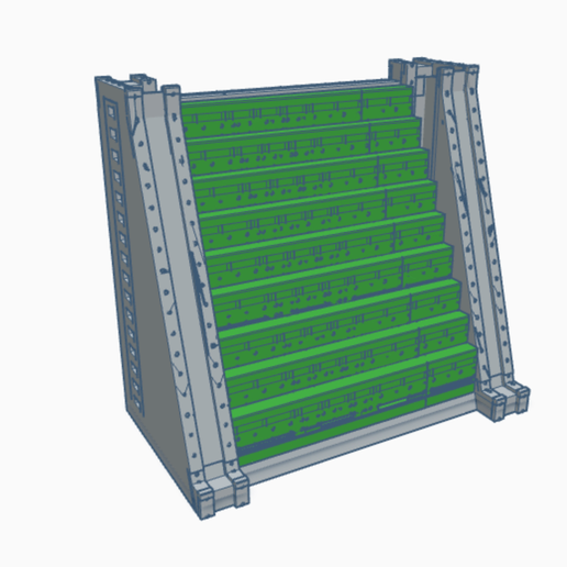Free OBJ file Imperial Gothic Stepway Insert 🎲 ・3D printable design to ...