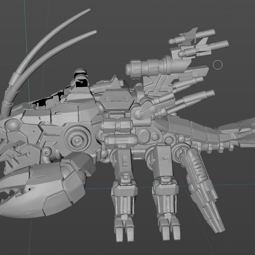 🦞 Mecha Lobster Destroyer - Armored Cyber Crustacean with Heavy Cannons ...