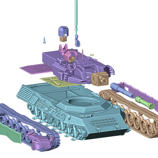 🐆 leopard 1a5 Cockerill 3105・ 3D File for 3D printing・Cults