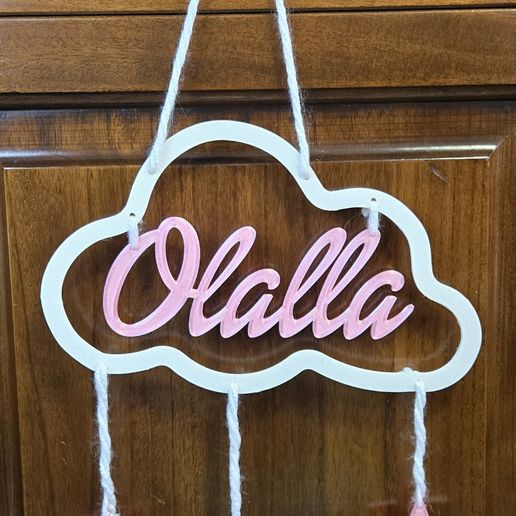 🪞 Olalla Name, Ornament, Dream Catcher・ STL File for 3D printing・Cults