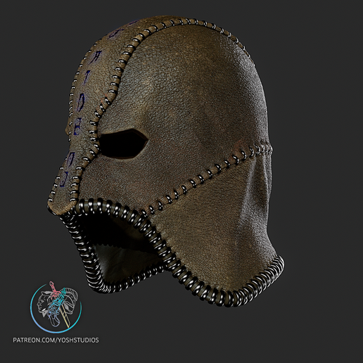 🦊 Gray Fox Mask 3D Printer STL File・ 3MF File for 3D printing・Cults