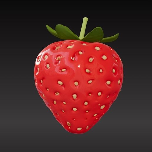 🍓 Strawberry・ STL File for 3D printing・Cults