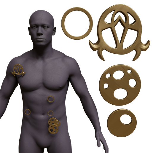 🦯 Viktor arcane Cane staff stick +Brooch Pin Accessories・ 3D File for ...