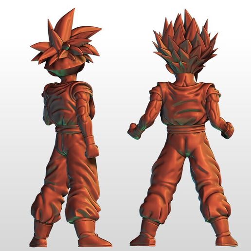 🐉 Gohan SSJ1 - SSJ2 - Dragon Ball Z・ STL File for 3D printing・Cults