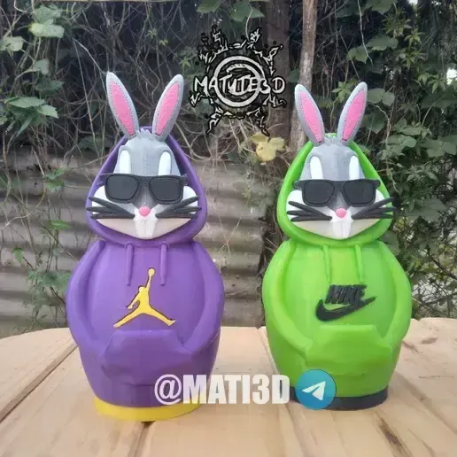 🥚 Bugs Urban Bunny Easter Egg Fan Art・ STL File for 3D printing・Cults